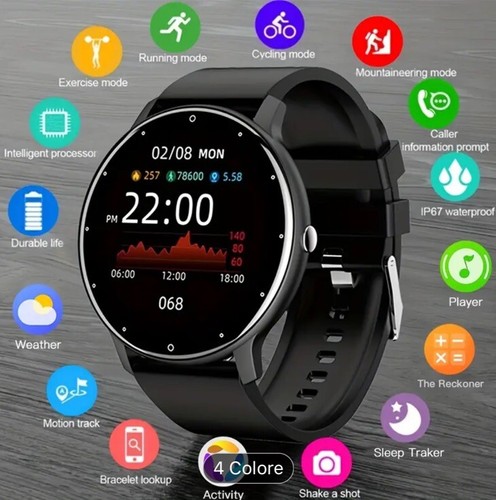 smart whatch per uomini e donne, schermo touch completo da 3.53 cm | eBay