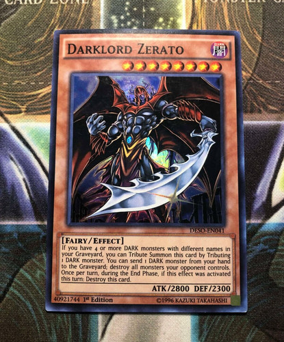 DARKLORD ZERATO *** 1ST EDITION SUPER RARE DESO-EN041 YUGIOH! | eBay