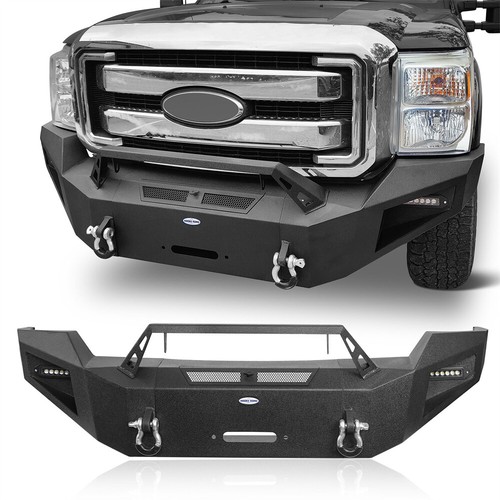 fit 2011-2016 Ford F250 F350 Full Width Front Bumper w/ Winch Plate D ...