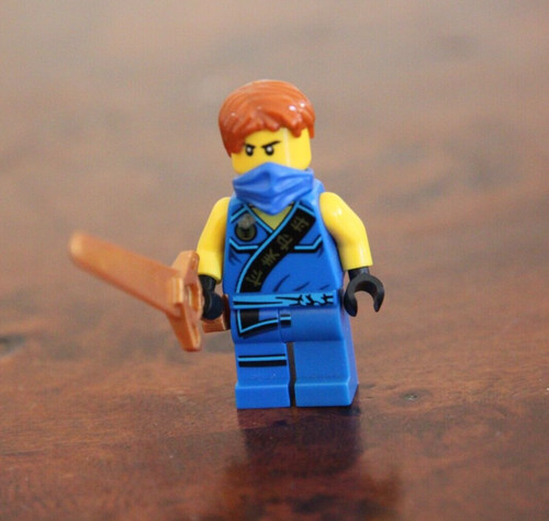 1 x LEGO Minifig MiniFigure Blue Ninja Ninjago Jay Gold Weapons 70749 ...