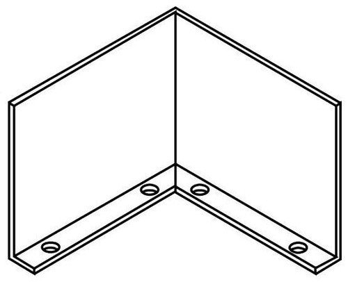 Wiremold WD350-CP, 4" x 9/16" x 3-1/4", Raceway Corner Partition, 1pc ...