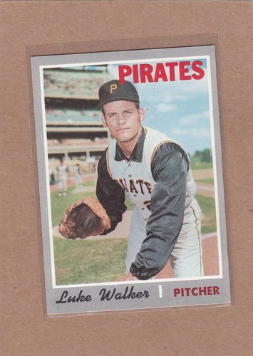 1970 TOPPS BASEBALL LUKE WALKER #322 PIRATES EX+ *A21919 | eBay