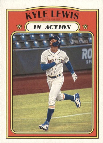 2021 Topps Heritage In Action Kyle Lewis Card #102 | eBay
