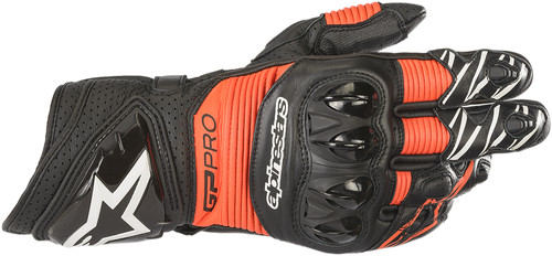 Alpinestars GP Pro RS3 Gloves Medium Black/Red Fluo 3556922-1030-M | eBay