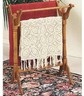 NEW Vintage White Quilt Rack Solid Stand Blanket Bedspread Storage ...