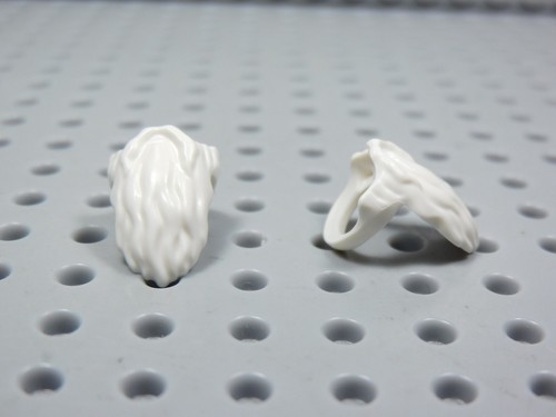LEGO Lot of 2 White Beard Facial Hair Minifig AP | eBay