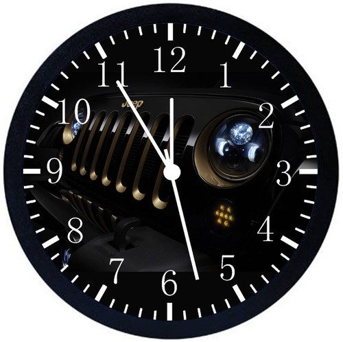 Jeep Wrangler Black Frame Wall Clock Nice For Decor or Gifts E270 | eBay