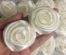 Lot 50pc Red 50mm 2" Satin Ribbon Rose Flowers DIY Wedding Bouquet ...