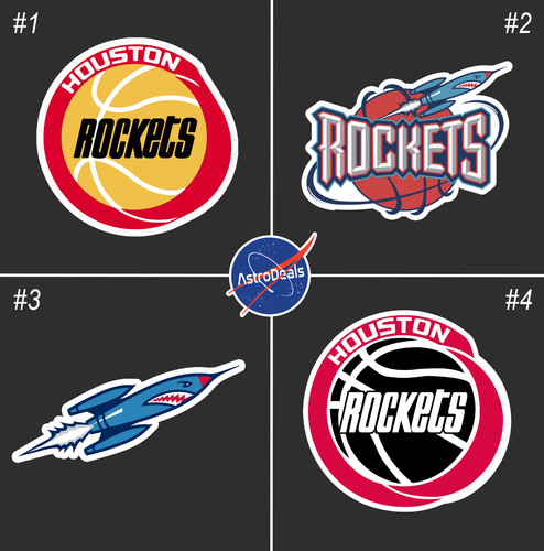 Houston Rockets Basketball Team Logo NBA Sticker Vinyl Decal *Size: 3 ...