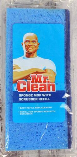 Mr Clean SPONGE MOP W/ SCRUBBER REFILL 8.25" x 3.75" New | eBay