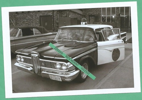 Found 4X6 PHOTO of Old Vintage 1958 Ford EDSEL Police Patrol Car | eBay