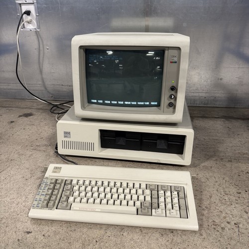 VINTAGE IBM XT Personal Computer Model 5160 & 5153 CPU Monitor And ...
