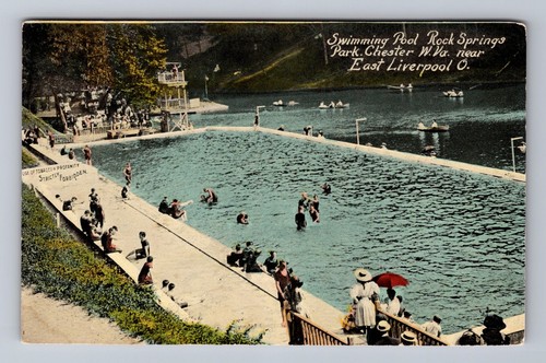 Chester WV-West Virginia Swimming Pool Rock Springs Park Vintage ...
