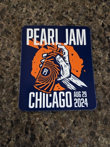 PEARL JAM STICKER WRIGLEY FIELD CHICAGO CUBS 8/29/2024 BASEBALL Rare | eBay