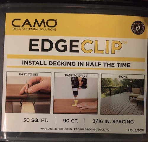 Camp edge clips, 50 sq. ft, 90 ct, 3/16 in spacing | eBay