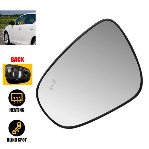 Left Heated Clear Glass Mirror w/Blind Spot for ES300h Lexus ES350 ...