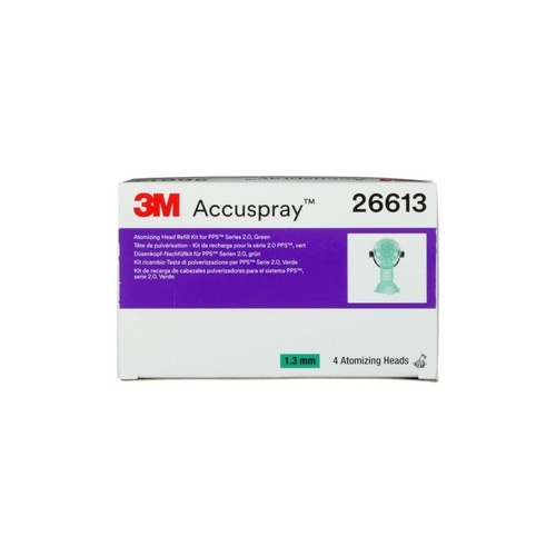 3M 26613 Atomizing Heads 1.3MM Accuspray 2.0 PPS Green Spray Gun Tips 4 ...