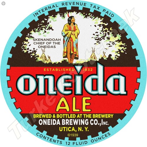 Oneida Ale 18" Round Metal Sign | eBay