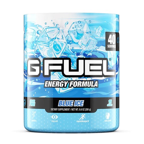G Fuel Blue Ice (Blue Raspberry) GFuel 40 Servings | eBay