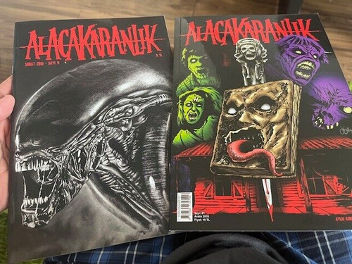 Horror Eerie Creepy Magazines from Middle East Lot x 2 items Alien Evil ...