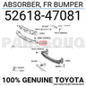 5261842060 Genuine Toyota ABSORBER FR BUMPER 52618-42060 | eBay