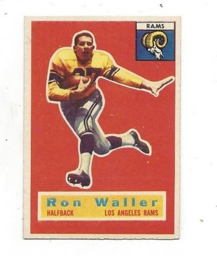 1956 Topps Football Ron Waller #102 excellent-near mint (see scan) | eBay