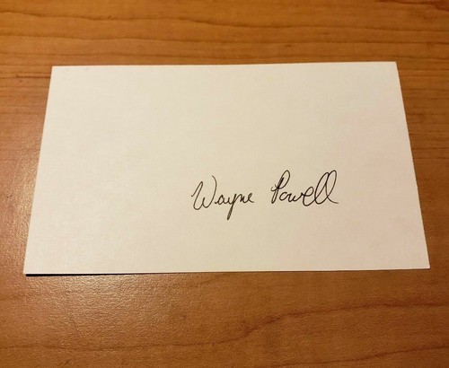 WAYNE POWELL - BOXER - AUTOGRAPH SIGNED - INDEX - LEAF LOA COA - A669 ...