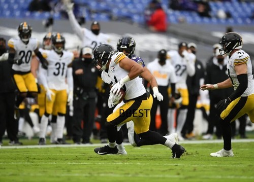 ALEX HIGHSMITH PITTSBURGH STEELERS ROOKIE FIRST NFL INTERCEPTION 11/1 ...