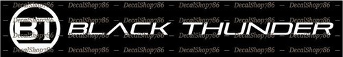 Black Thunder Boats Outdoor Sports Vinyl Die Cut Peel N Stick Decals