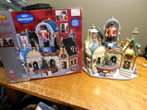 Lemax Signature Collection Ludwig's Wooden Nutcracker Factory Boxed ...