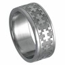 8mm Stainless Steel Autism Awareness Jigsaw Puzzle Wedding Band Ring | eBay