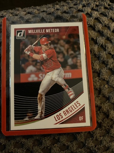 2018 Donruss--MIKE TROUT--Millville Meteor-SP-#155 Angels 3x MVP NM ...