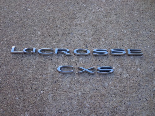 Buick LaCrosse CXS emblem letters badge decal logo trunk OEM Genuine ...