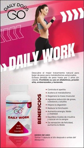 Daily Dous Work Pills – Natural Energy & Stamina Booster | Performance ...