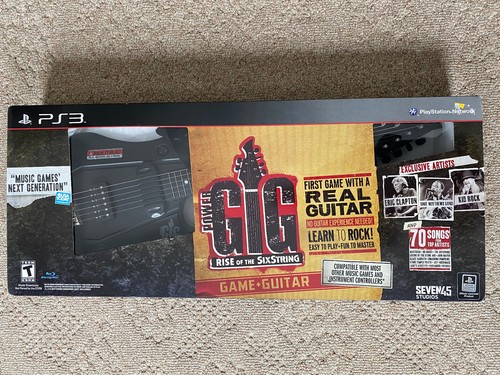 PS3 Power Gig Rise of the SixString - Game and Guitar In Original Box ...