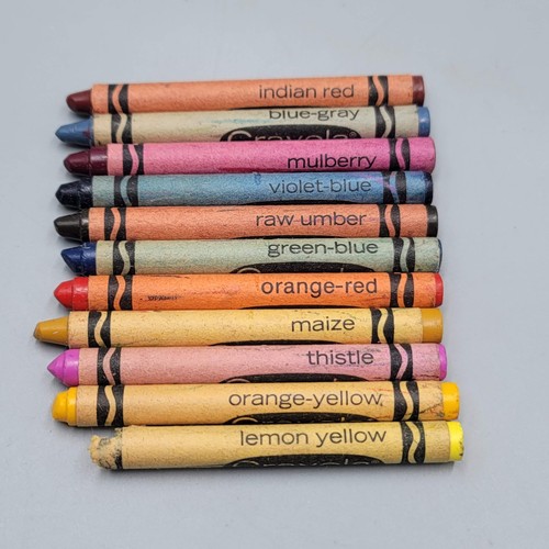 Binney & Smith Crayola Crayons 11 Vintage Rare Retired Indian Red USA ...