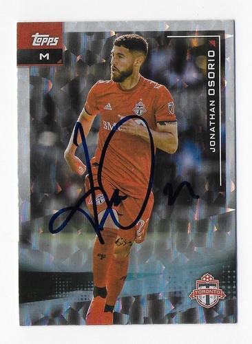 2021 TOPPS MLS WHITE ICY JONATHAN OSORIO TORONTO AUTOGRAPHED SIGNED ...