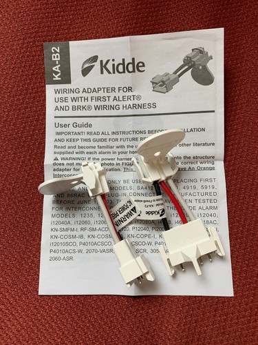 Kidde wiring adapters for First Alert & BRK smoke alarms new KA-B2 FREE ...