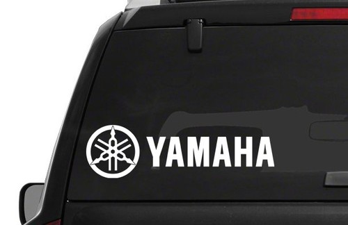 Yamaha Logo with Tuning Fork Die Cut Vinyl Decal Window Bumper Sticker ...