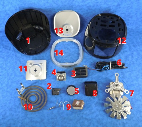 CHEFMAN RJ38-2LM 2L Air Fryer Replacement Parts | eBay