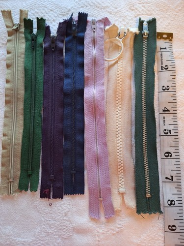 Lot of 7 zippers, all 7" new without packaging | eBay