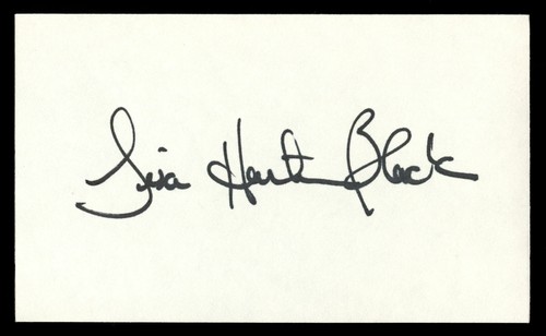 Lisa Hartman Black signed autograph 3x5 index card Actress Knots ...
