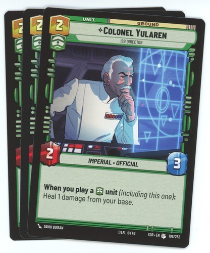 x3 Colonel Yularen - ISB Director - Spark of Rebellion (SOR) - Star ...