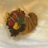 HALLMARK CARDS INC Colorful Harvest & Thanksgiving Cornucopia Pin ...