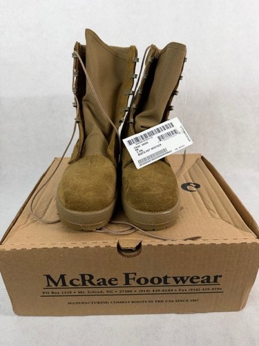McRae Hot Weather Tan Army Combat Boots w/ Vibram Sole Military Mens ...