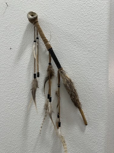 Native American Ceremonial Stick Medicine Stick Signed Southeastern | eBay