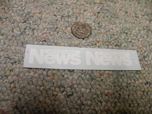 Herald King decals HO CP Rail System "News" heralds white XX189 | eBay