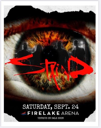 STAIND "2022 TOUR" OKLAHOMA CITY CONCERT POSTER - Nu Metal / Hard Rock ...