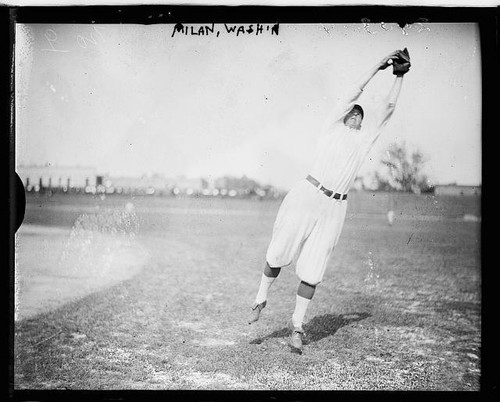 Jesse Clyde Milan,1887-1953,Washington AL,baseball,Outfielder,MLB ...