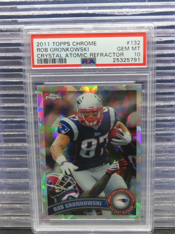 Rob Gronkowski 2011 Topps Chrome #132 Crystal Atomic Refractor /139 PSA ...